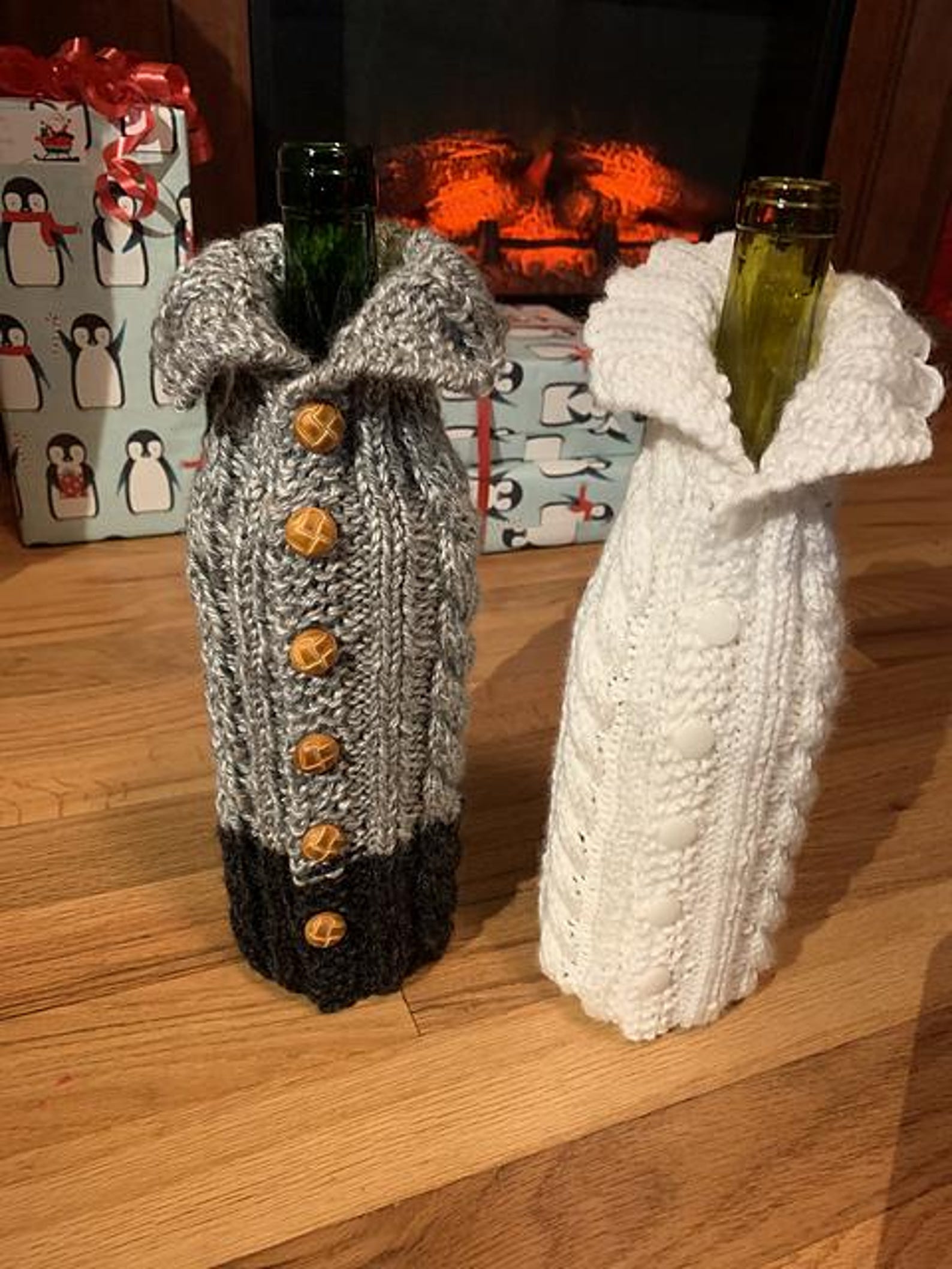 KNITTING PATTERN, Knitted Wine Cozy Pattern, Wine Bottle Holder ...