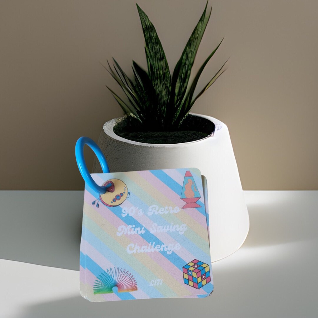 Retro 90s Budgeting Mini Blank Saving Challenge - Etsy