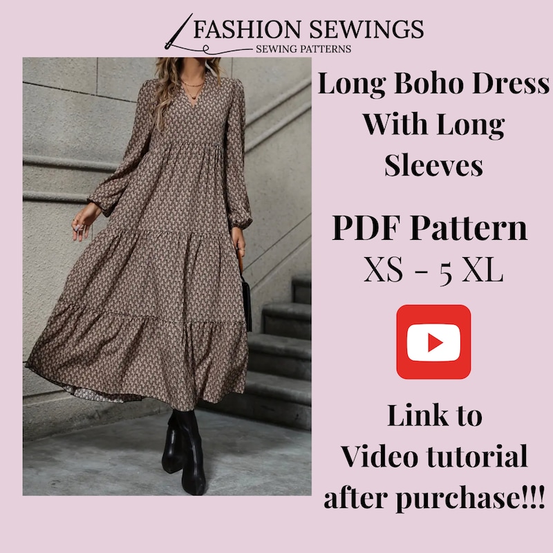 Panel Dress Pattern - Etsy