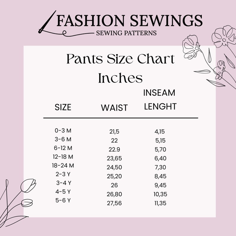 Kids Pants Sewing Pattern: Easy Beginner Pants (PDF Digital Download ...