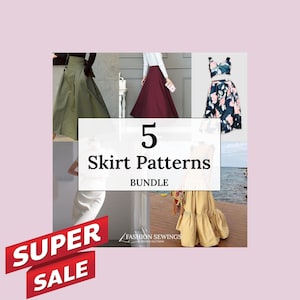 4 Dresses Sewing Patterns Bundle + Video Tutorial, Woman PDF Sewing ...