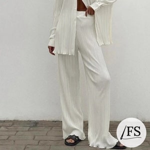 Wide Leg Linen Pants Sewing Pattern + Video (PDF XS-3XL) - Etsy