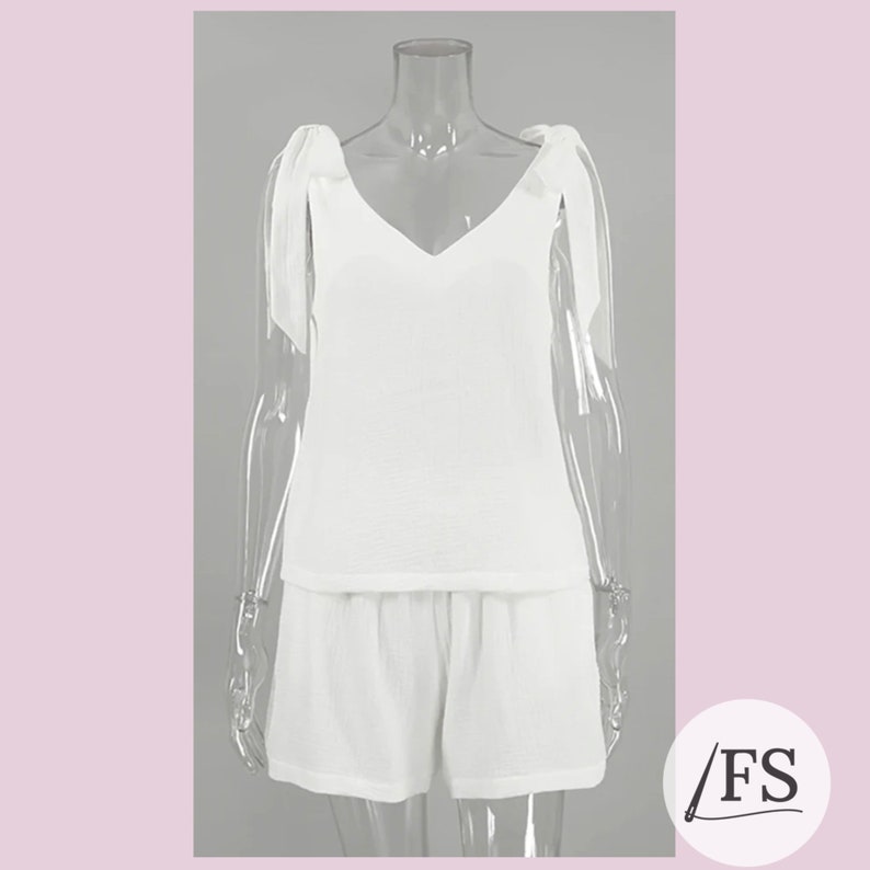 Women's Two-piece Sewing Pattern: Top and Shorts (PDF Pattern) - Etsy