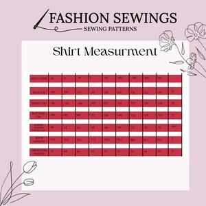 Men's Shirt Sewing Pattern: XS-5XL (PDF Pattern) - Etsy