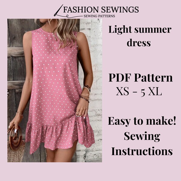 Boho Dress Pattern - Etsy