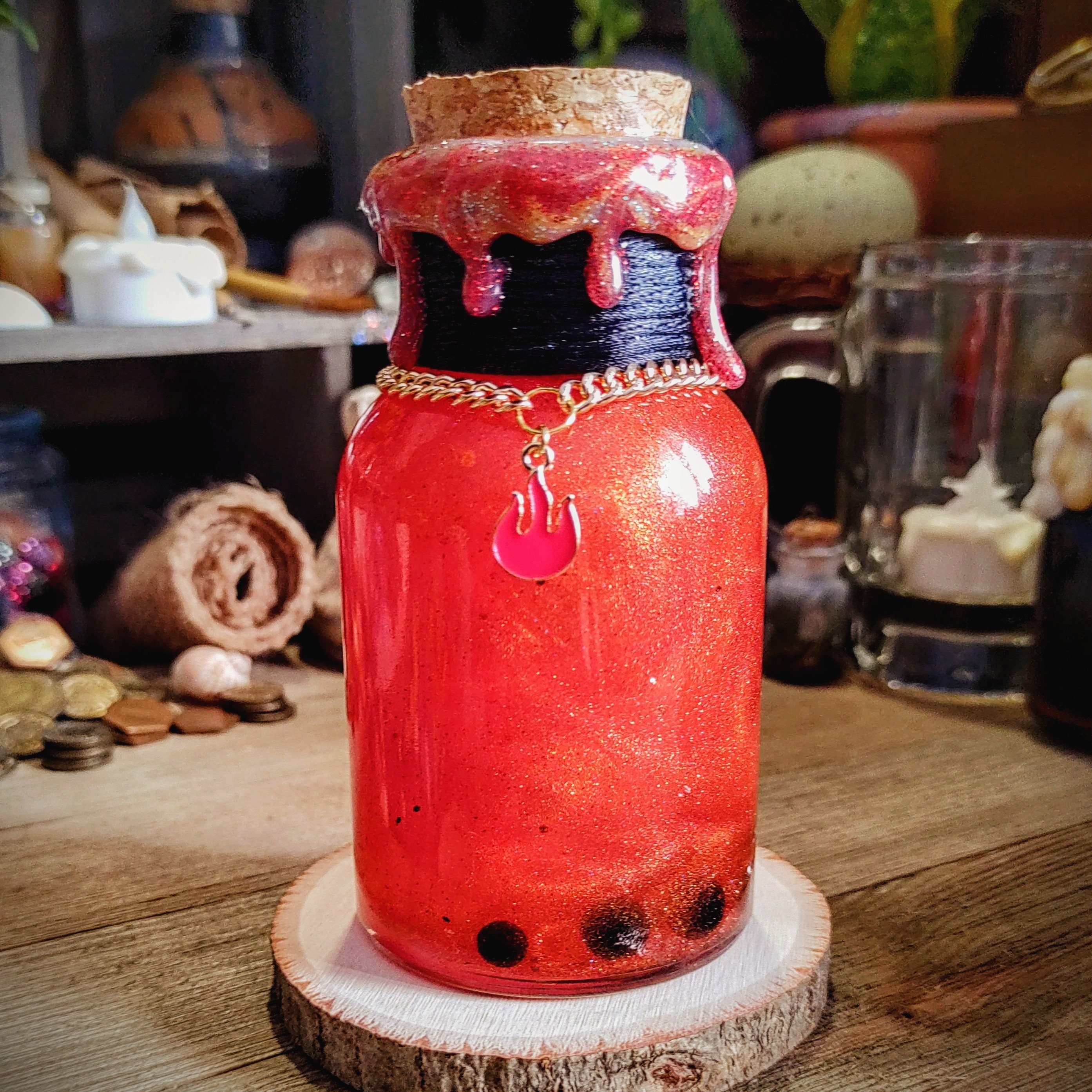 Lava Flow Potion floating D20 Dice Roller D&D Dice Rolling Potion - Etsy