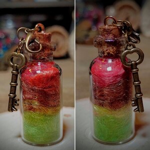 Charmed Potion Bottles | Glass Bottle Potion Pendant or Keychain Charm ...