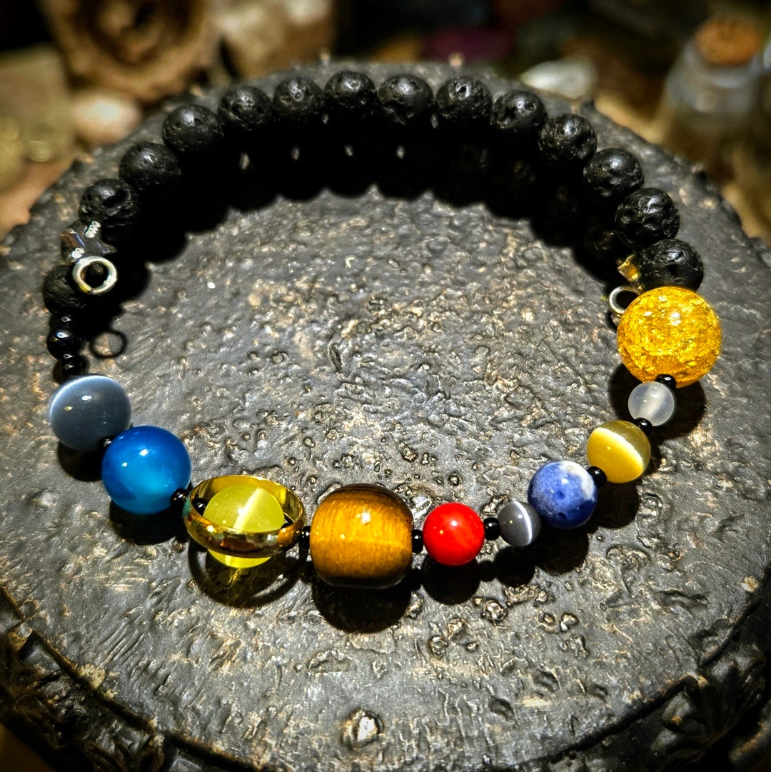 Beaded Solar System Bracelet - Etsy