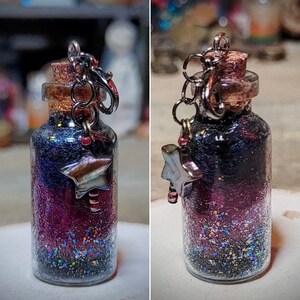 Charmed Potion Bottles | Glass Bottle Potion Pendant or Keychain Charm ...