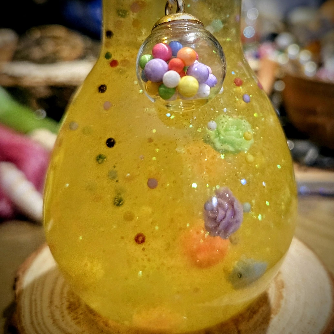 Yellow Celebration Potion | Calm Down Bottle | Sensory Jar | Plastic ...