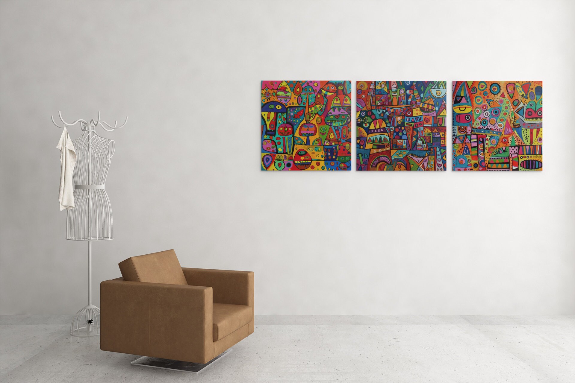 BUNDLE: Pack of 3 Colorful Abstract Art Digital Files | Printable Wall ...