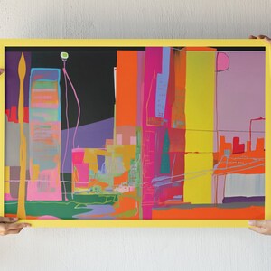 Urban Rhapsody: Pack of 3 Colorful Urban Abstract Art Digital Files ...