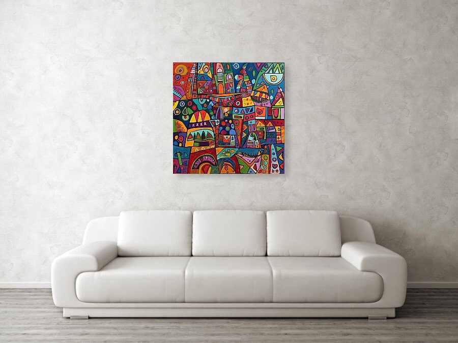 BUNDLE: Pack of 3 Colorful Abstract Art Digital Files | Printable Wall ...