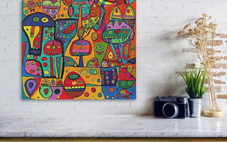 BUNDLE: Pack of 3 Colorful Abstract Art Digital Files | Printable Wall ...