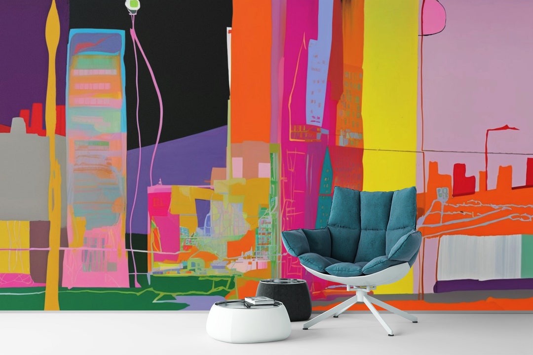 Urban Rhapsody: Pack of 3 Colorful Urban Abstract Art Digital Files ...