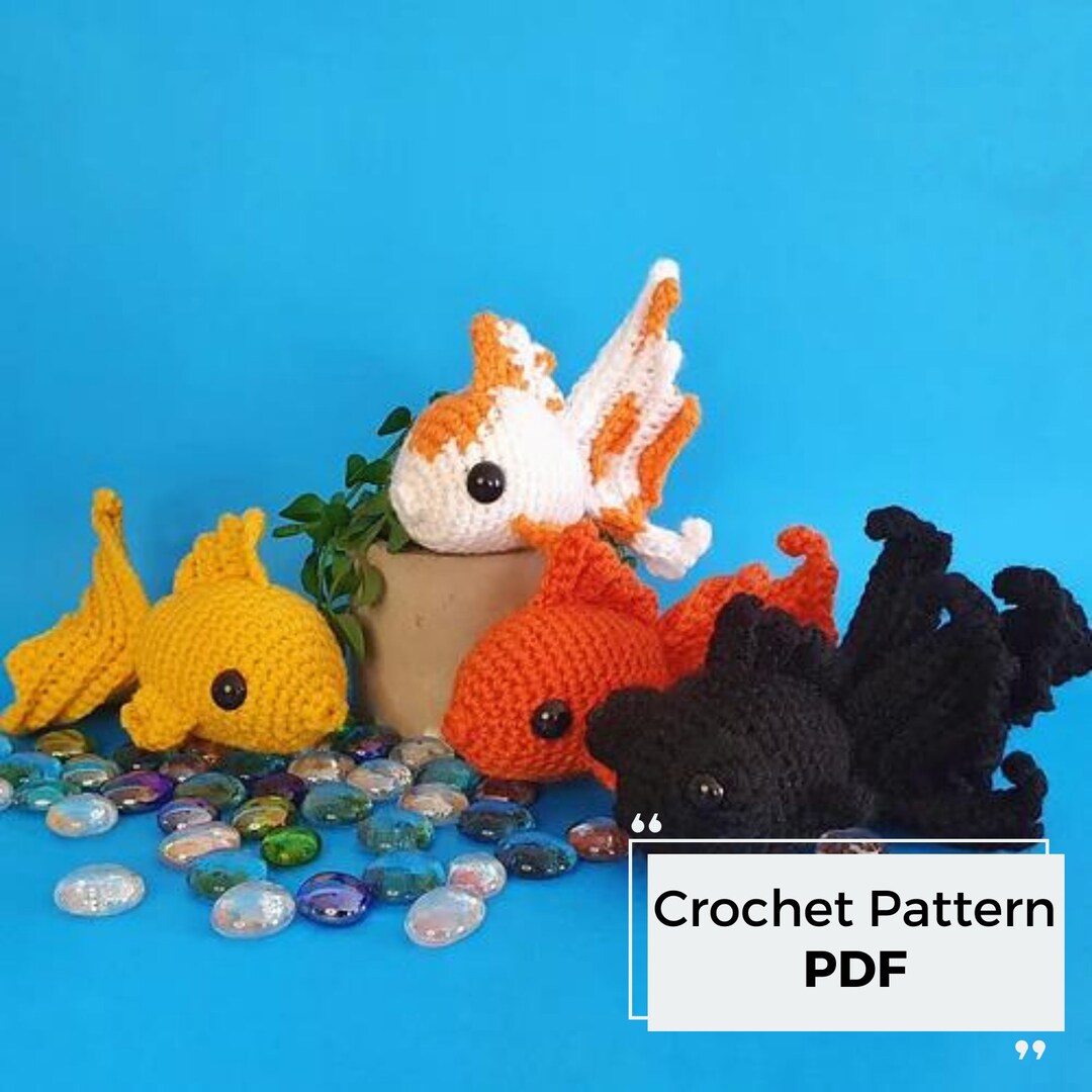 Cute Crochet Amigurumi PATTERN Koi Fish Tutorial PDF in - Etsy