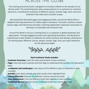 ANTARCTICA DIGITAL DOWNLOAD: Montessori Cultural Study Coloring and ...