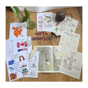 BUNDLE DIGITAL DOWNLOAD: Montessori Cultural Study Coloring and ...
