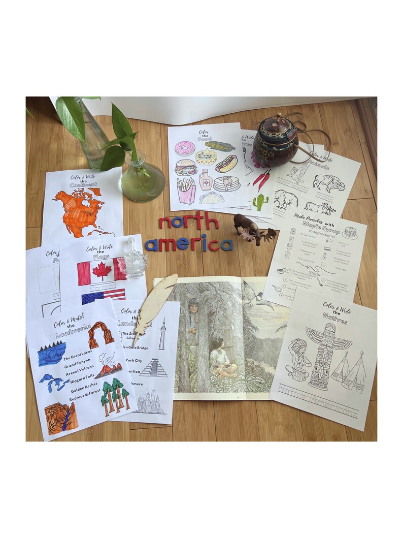 BUNDLE DIGITAL DOWNLOAD: Montessori Cultural Study Coloring and ...