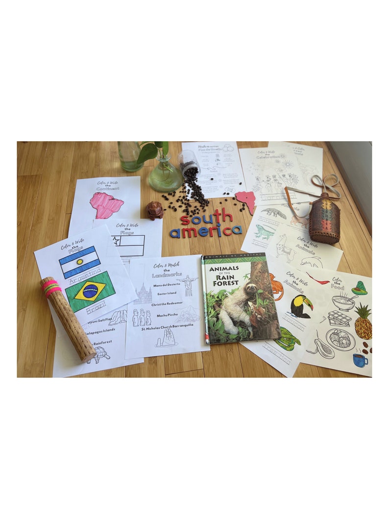 BUNDLE DIGITAL DOWNLOAD: Montessori Cultural Study Coloring and ...
