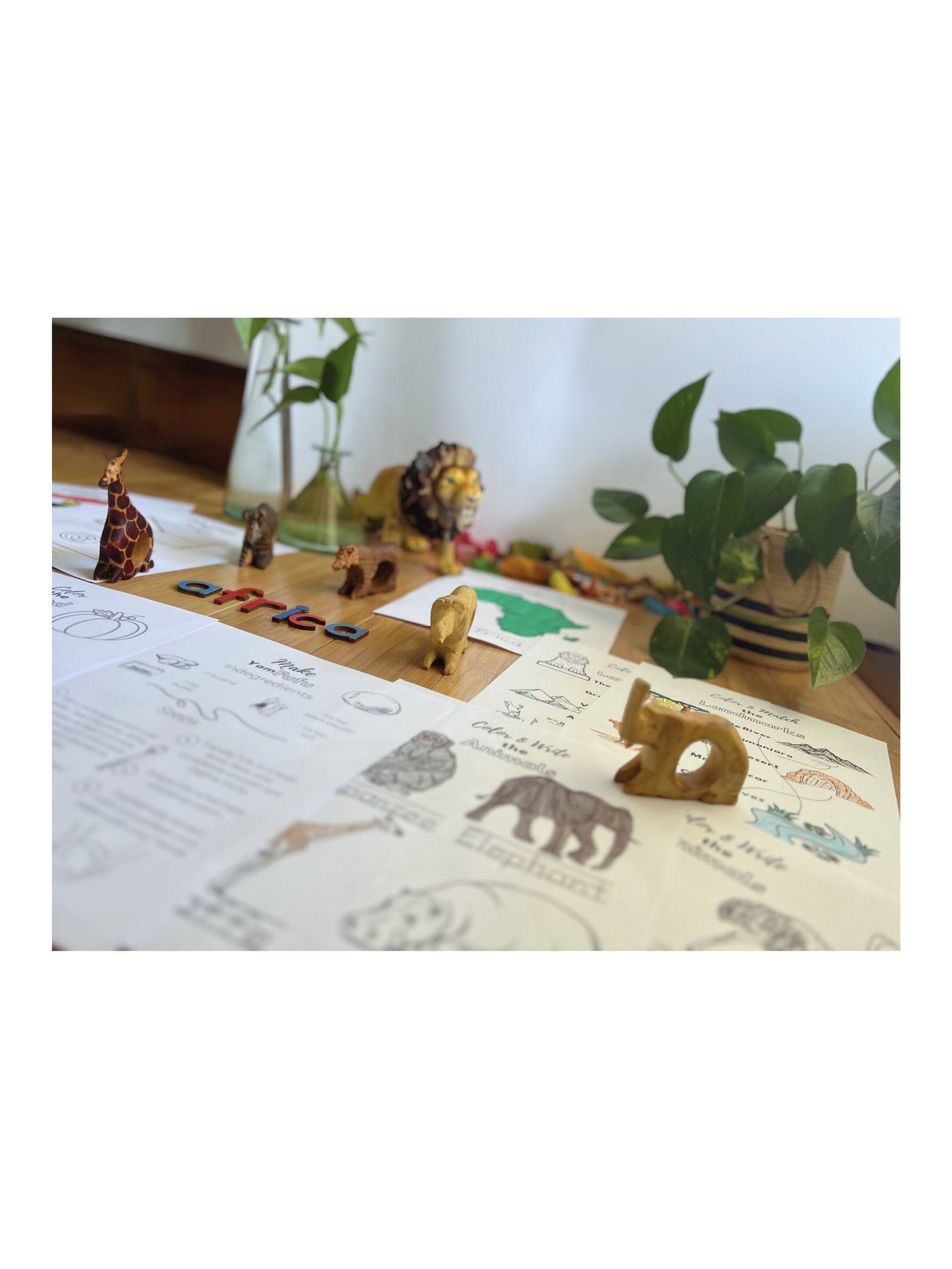 AFRICA DIGITAL DOWNLOAD: Montessori Cultural Study Coloring and ...