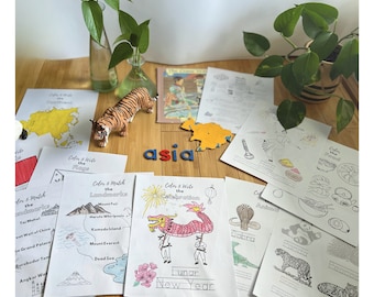 ANTARCTICA DIGITAL DOWNLOAD: Montessori Cultural Study Coloring and ...