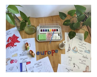 ANTARCTICA DIGITAL DOWNLOAD: Montessori Cultural Study Coloring and ...