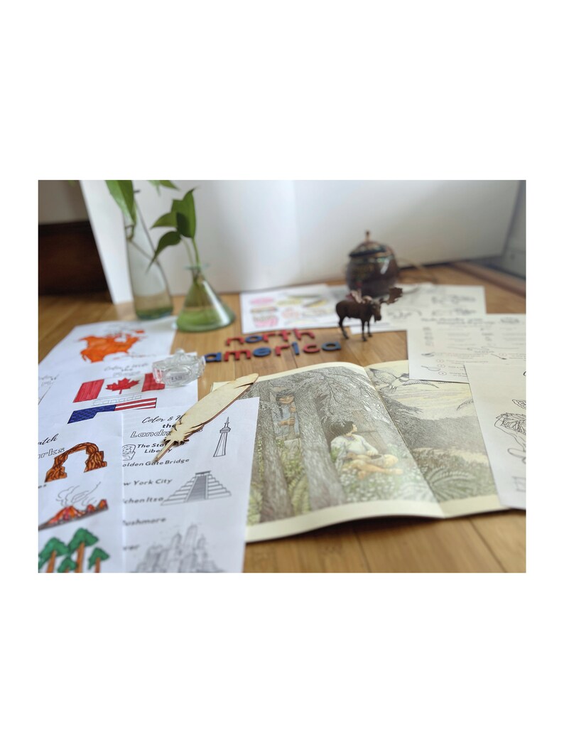 NORTH AMERICA DIGITAL Download: Montessori Cultural Study Coloring and ...