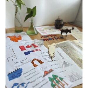 NORTH AMERICA DIGITAL Download: Montessori Cultural Study Coloring and ...