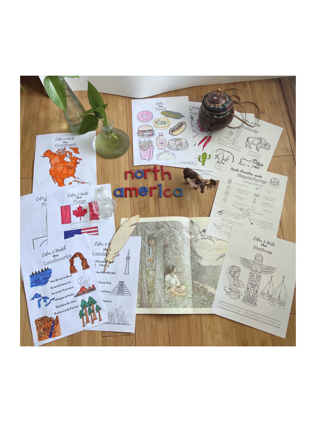 NORTH AMERICA DIGITAL Download: Montessori Cultural Study Coloring and ...