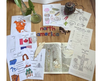 ANTARCTICA DIGITAL DOWNLOAD: Montessori Cultural Study Coloring and ...