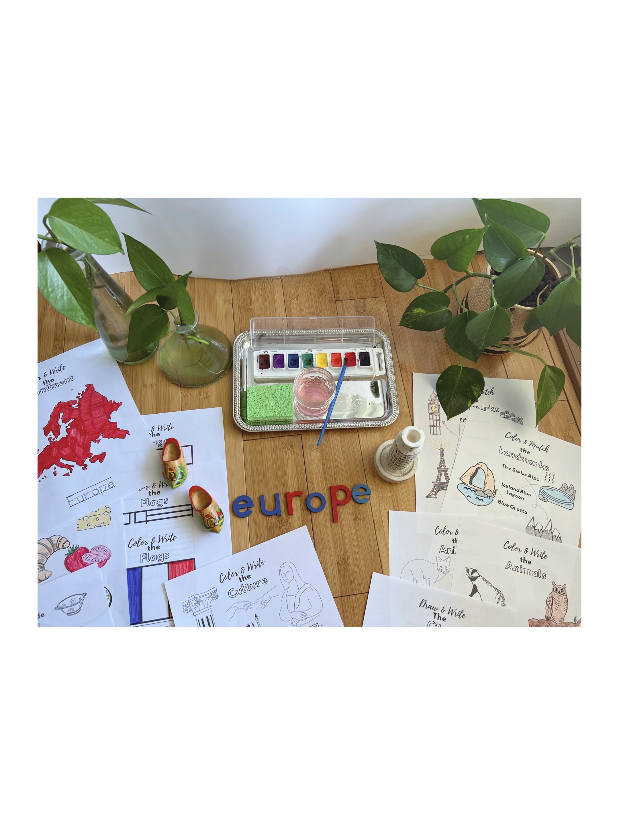 BUNDLE DIGITAL DOWNLOAD: Montessori Cultural Study Coloring and ...