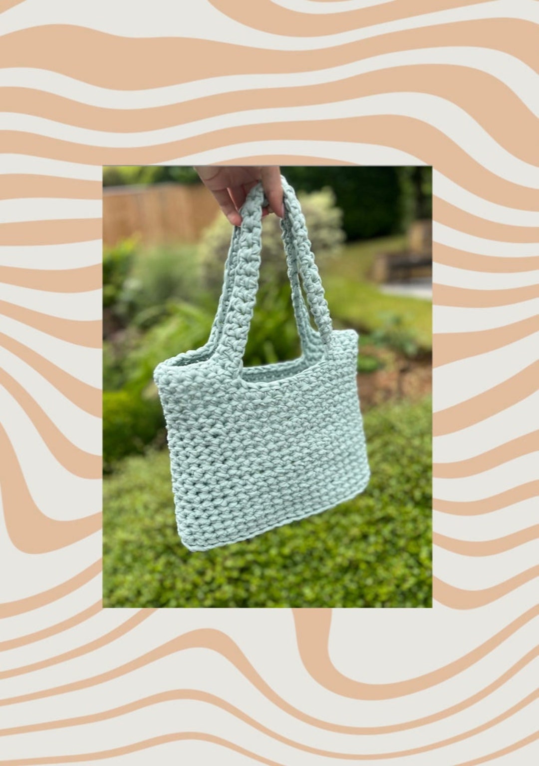 EASY Crochet Bag PATTERN - Suitable for a Complete Beginner. Chunky ...