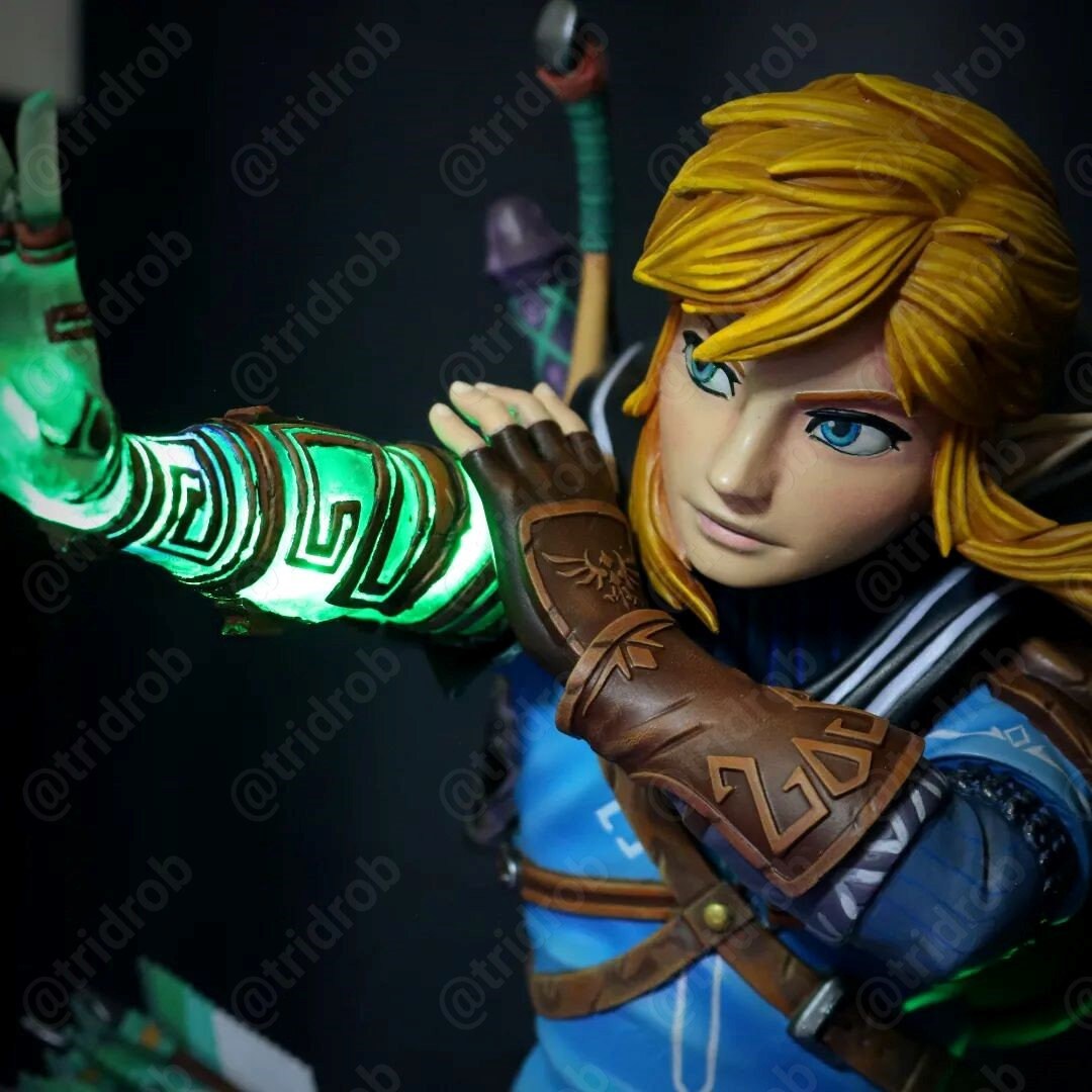 Link Zelda Tears of the Kingdom Figüre/ Statue / Led - Etsy Australia