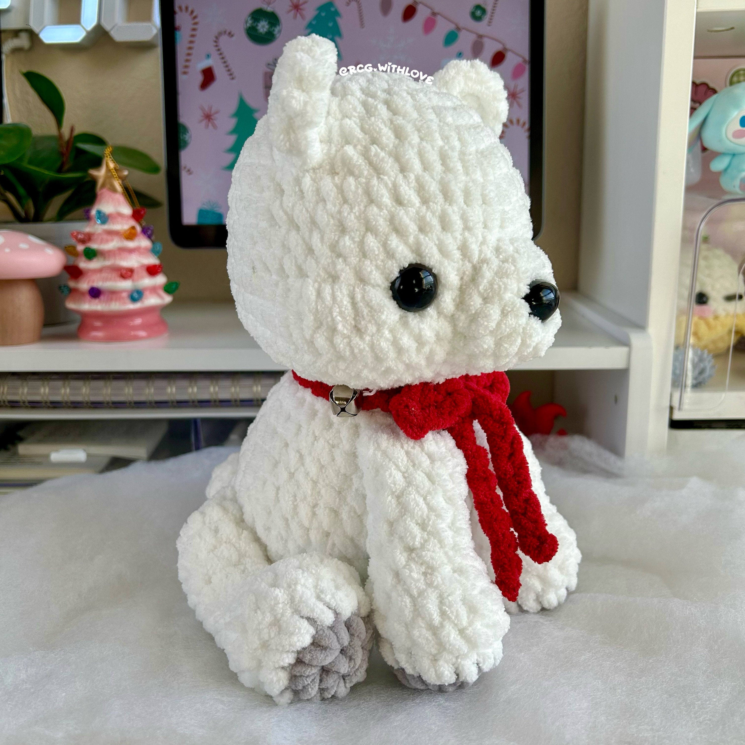 Ava the Polar Bear Handmade Amigurumi Plushie Cute Christmas - Etsy