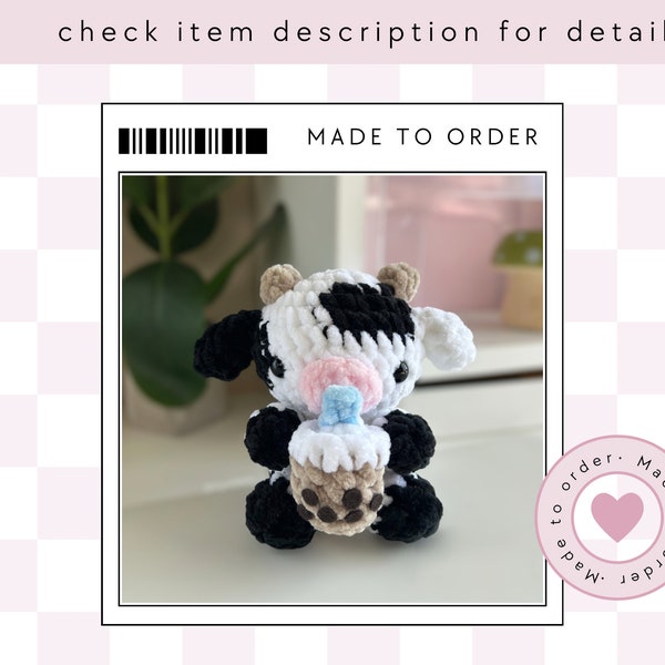 Crochet Cow With Boba - Etsy