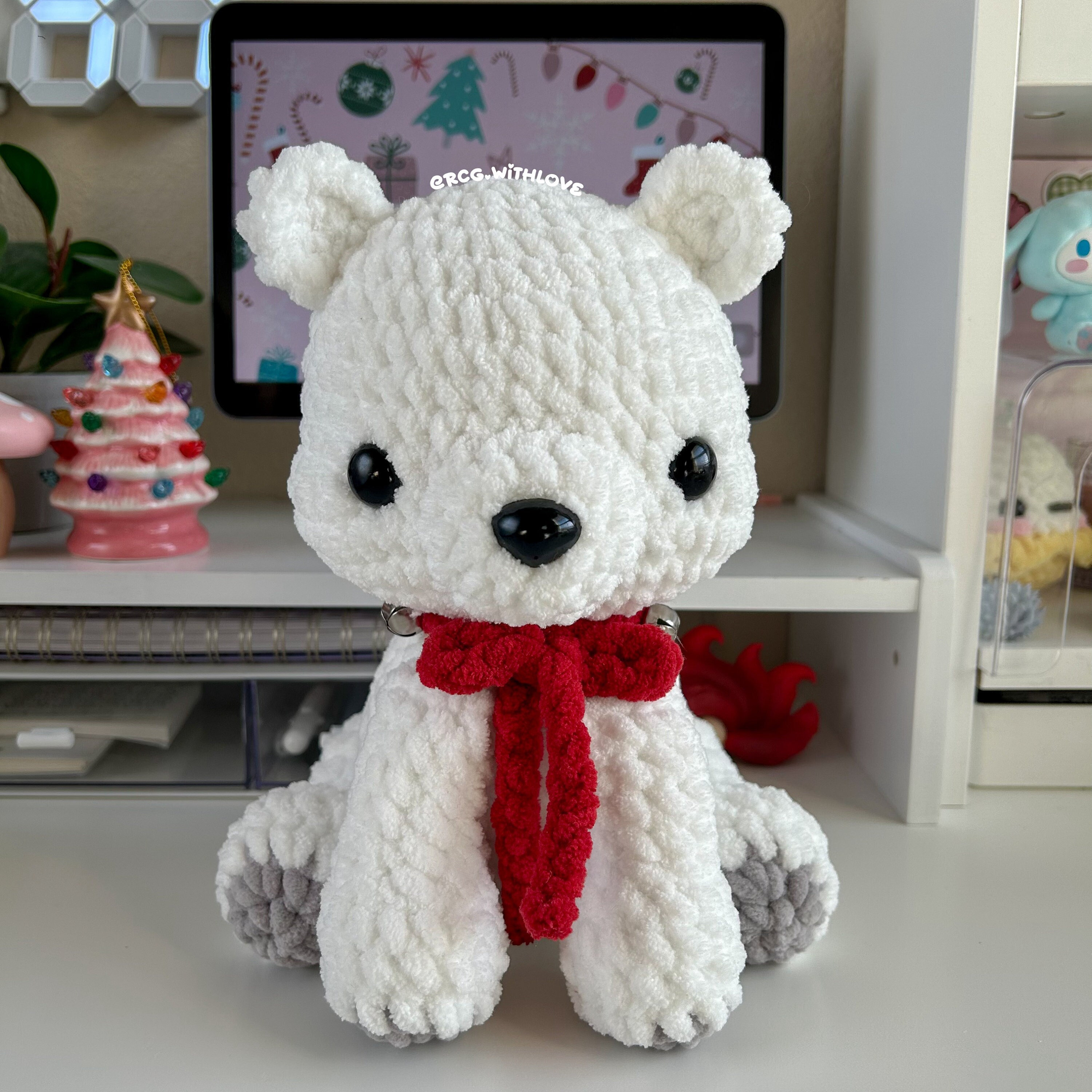 Ava the Polar Bear Handmade Amigurumi Plushie Cute Christmas - Etsy