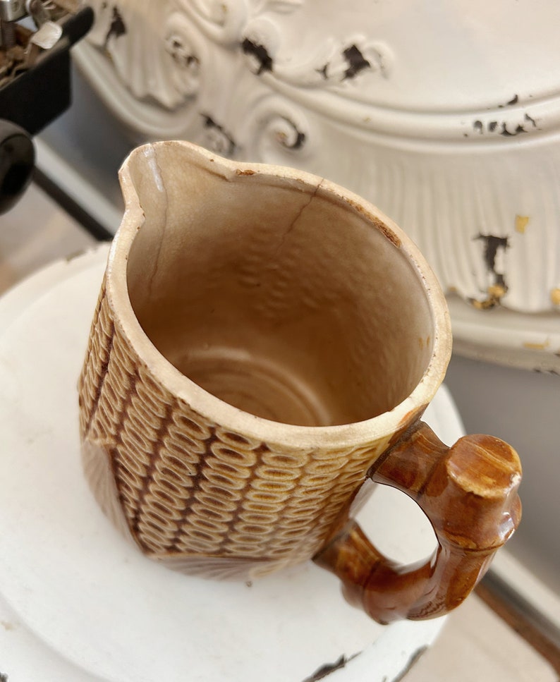 Vintage, Corn Pitcher, Made in Japan, Pottery, Brown, Fall, Autumn ...