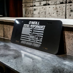 Custom License Plate - Laser Engraved Vanity Plate, Custom Truck Plate ...