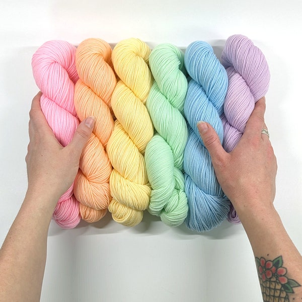 Pastel Yarn - Etsy