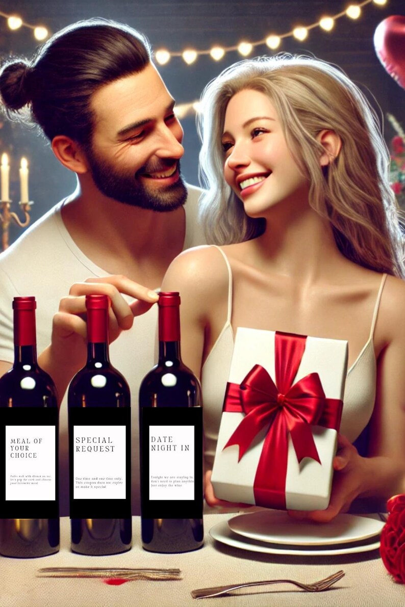 Date Night Wine Label Wine Label for Date Night Custom Wine Label - Etsy