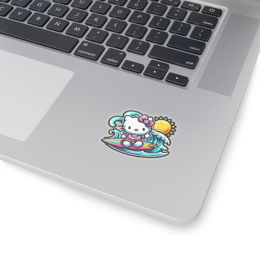 Hello Kitty Summer Surfing Kiss-cut Stickers - Etsy