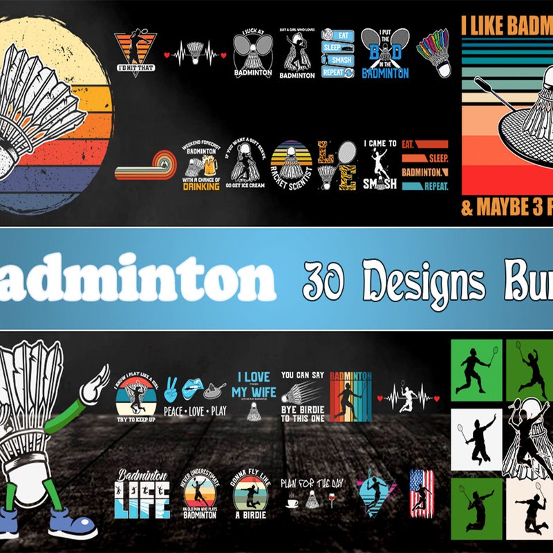 Badminton Design - Etsy