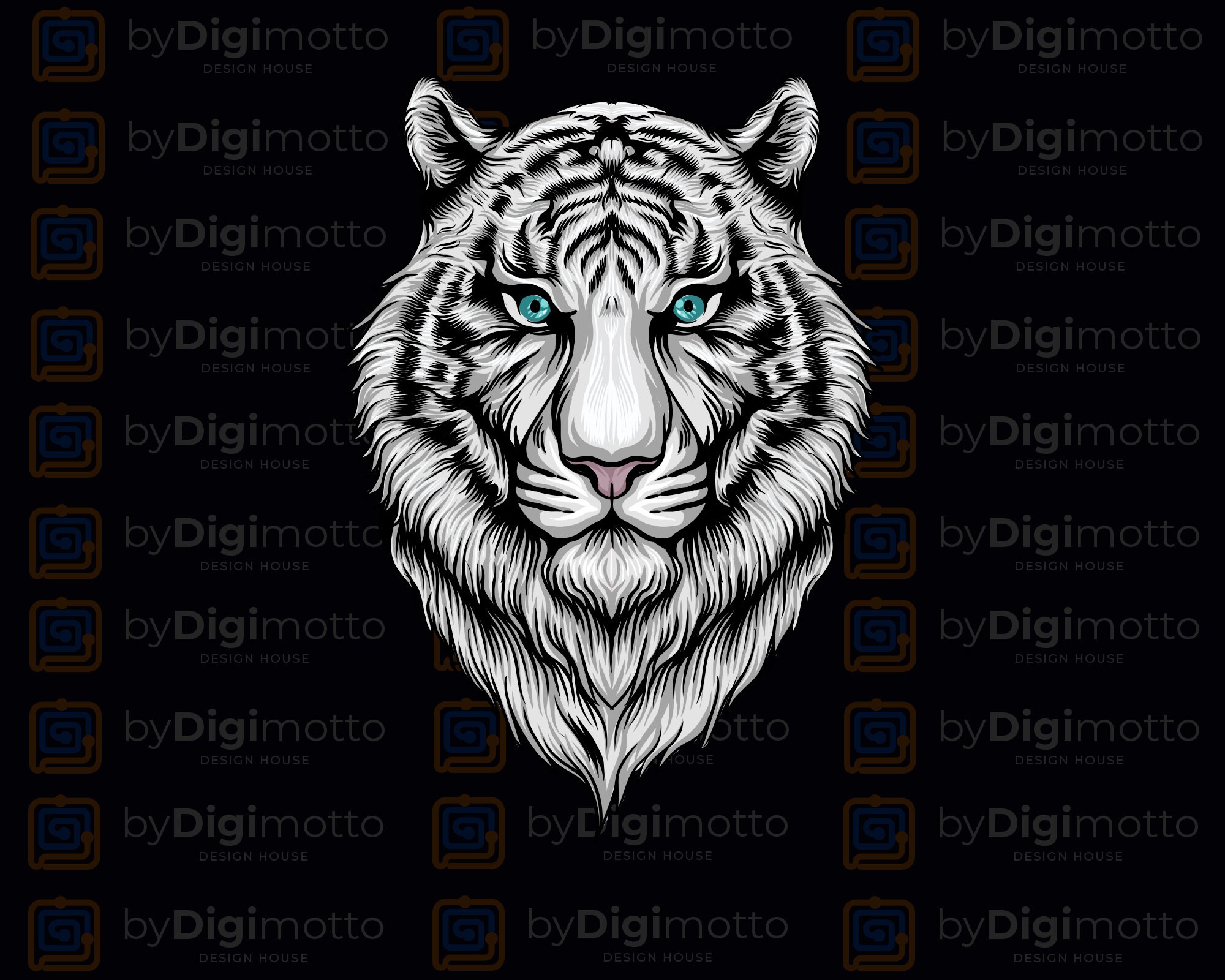 Tiger Svg, Png, Pdf Multiformat | High Quality | Tige Head | Digital ...