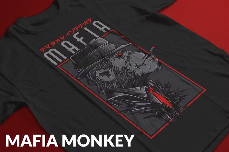 Mafia Monkey Digital Design Eps Ai Png Pdf File - Etsy