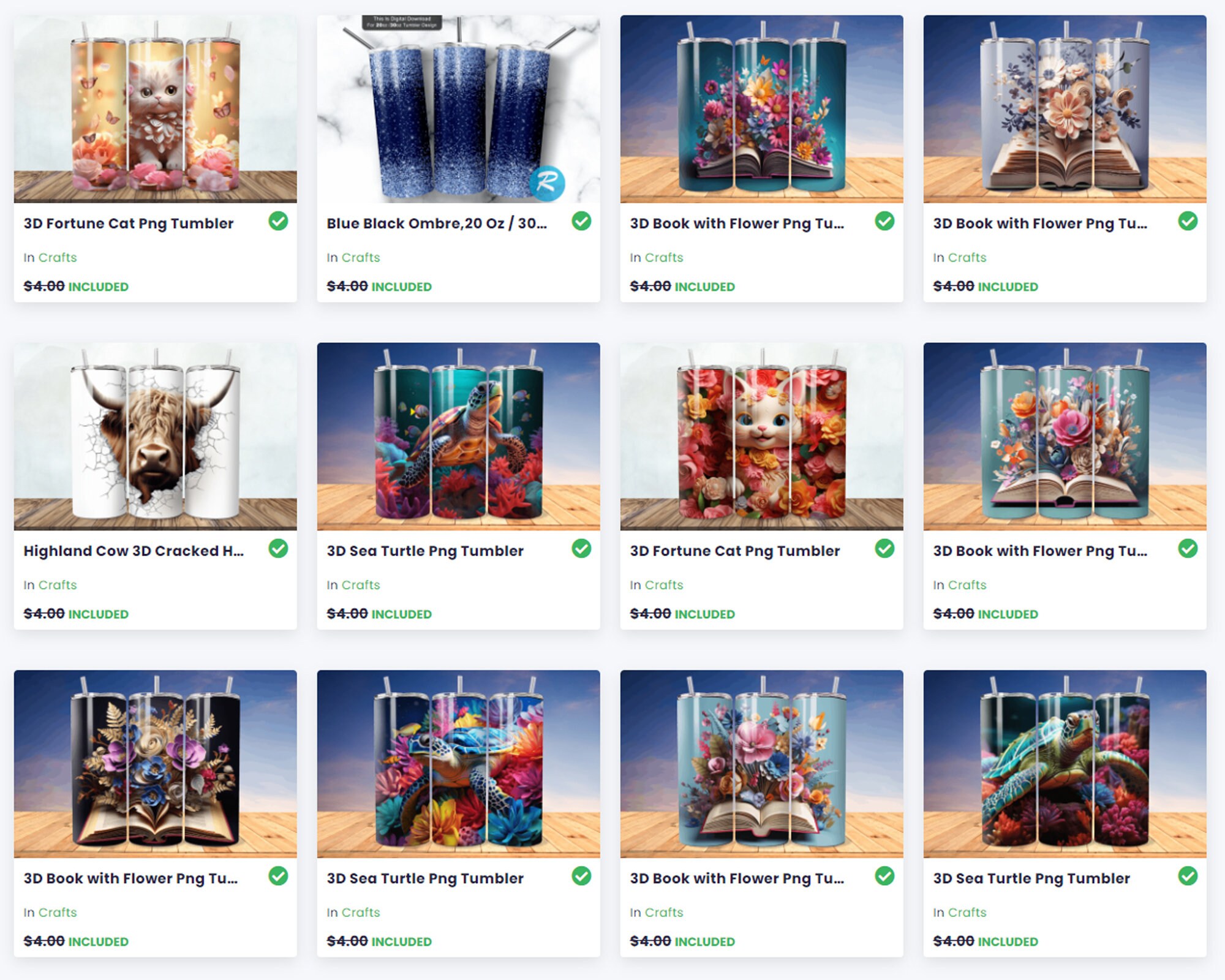 3D 143 Ultimate Tumbler Design Bundle Premium Quality 300 DPI Digital ...