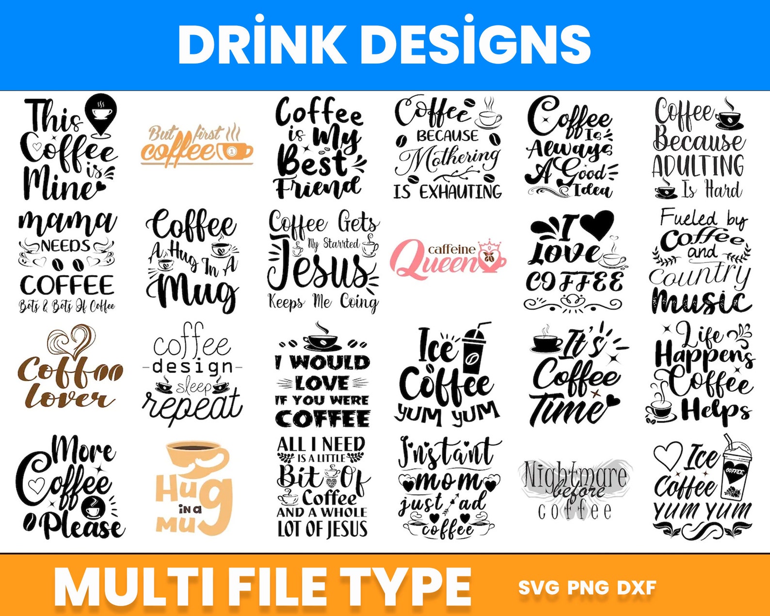 50.000 Editable Design Bundle Package | Svg - Png -dxf | Multifile ...