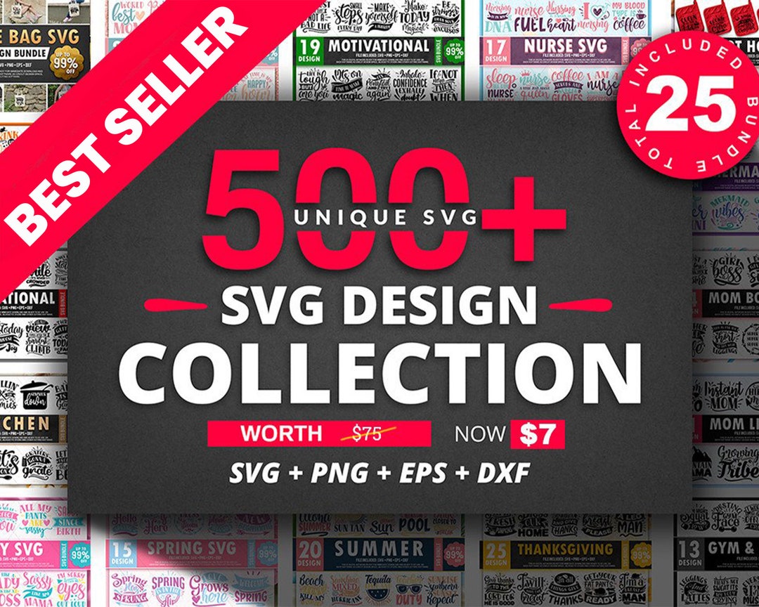 500+ Unique Svg Design | Svg - Png - Eps - Dxf | Multifile Format ...