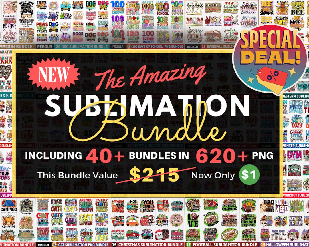 The Amazing Sublimation Bundle | Print on Demand | Digital Delivery ...