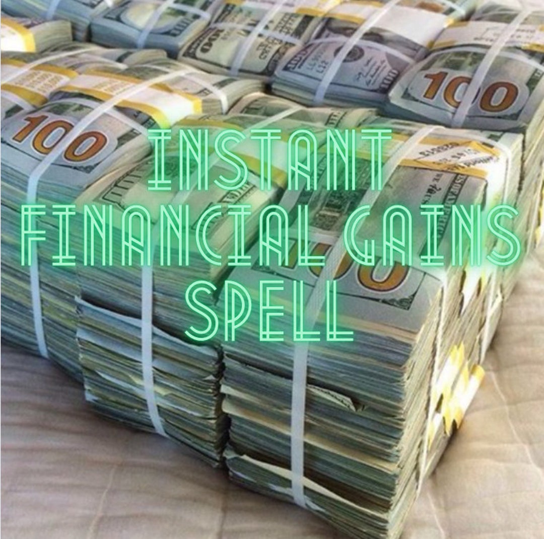 Fast Financial Gains Spell, Quick Cash, Fast Money Magic, Money ...